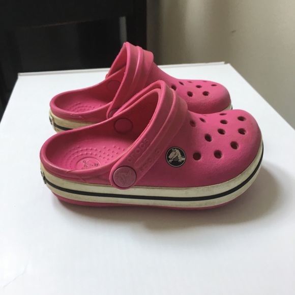 CROCS | Shoes | Girls Pink Crocs Size 45 | Poshmark